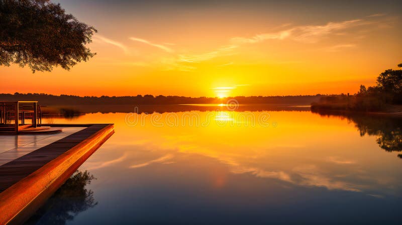 A Breathtaking Image of a Lavish Infinity Pool, Bathed in the Warm ...
