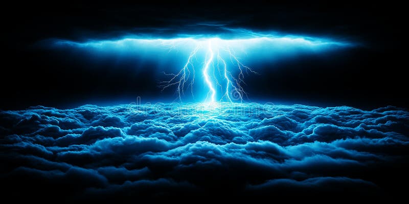 A Breathtaking Image of a Powerful Lightning Storm Illuminating the ...