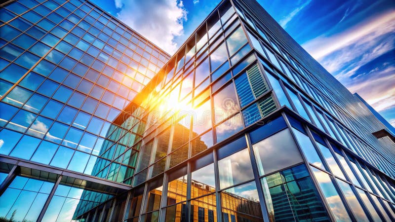 Stunning Modern Architecture Glass Facade Design Inspiration Against a ...