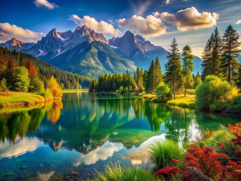 Breathtaking Landscape TShirt Design Template Unleash Your Creativity ...