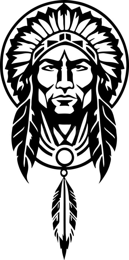 Breathtaking Lovely Vector Art Native Indians Draw Stock Vector ... Breathtaking Lovely Vector Art Native Indians Draw Stock Vector ...
