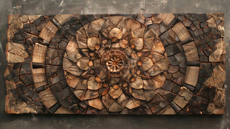 A Breathtaking Mandala Constructed from a Variety of Different Textured ...