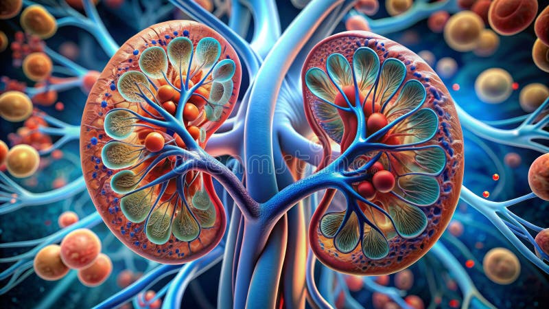 Magnificent Microscopic Depiction of Kidney Nephrons a Deep Dive into ...