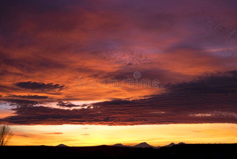 Breathtaking Mountain Sunset Stock Photo - Image of dawn, mountains ...