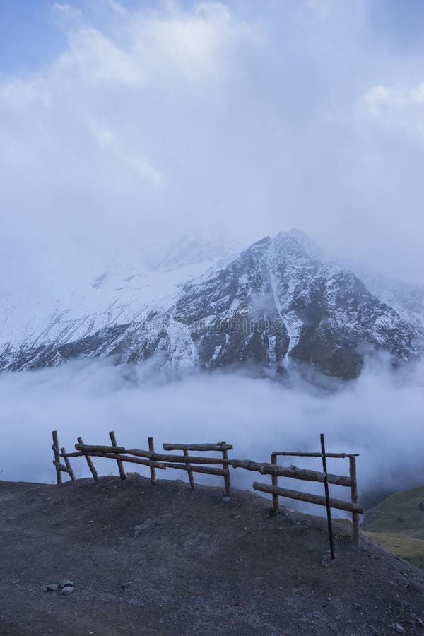 Breathtaking Panorama of Morning Wild Nature High in Mountains Stock ...