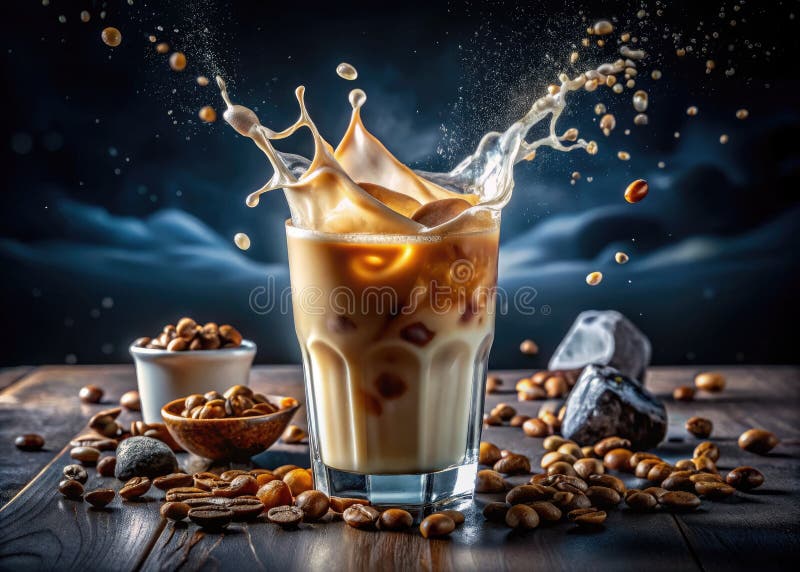 Breathtaking Panoramic Iced Coffee a Visual Symphony of Summer ...