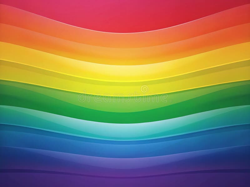 Vibrant Pride Celebration Panorama a Stunning Rainbow Gradient LGBT ...