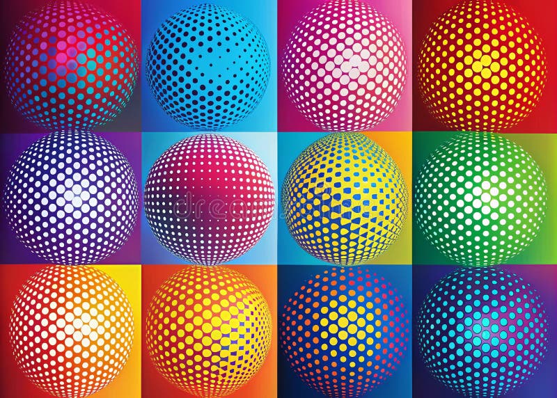 Innovative Branding Concepts Panoramic Halftone Logos for Creative ...