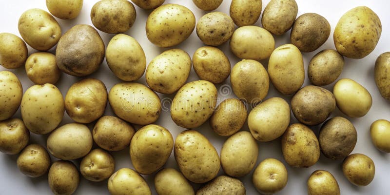 A Stunning Panoramic View of Fresh Raw Potatoes HighQuality Studio ...
