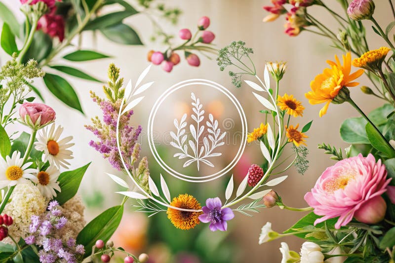 Stunning Panoramic Floral Logo Design for Spas Beauty Brands and ...