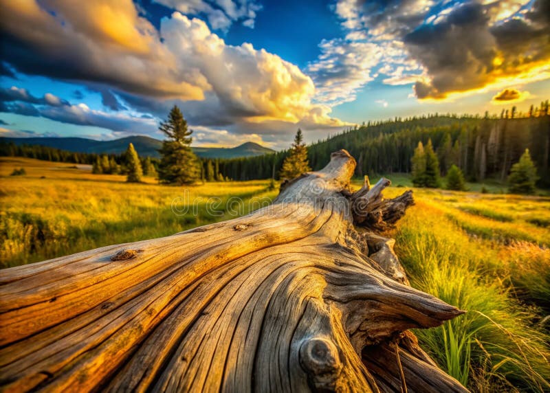 Breathtaking Panoramic View of Aged Timber a WideAngle Exploration of ...