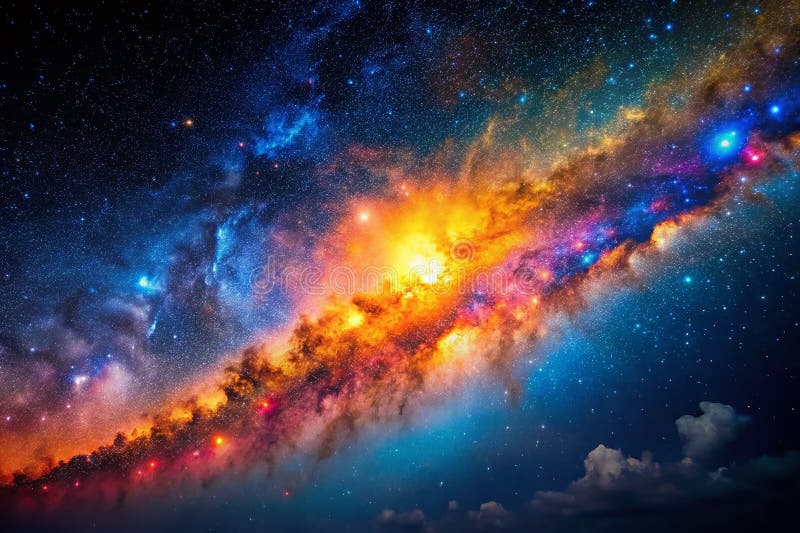 A Breathtaking Panoramic View of a Cosmic Dust Cloud Nebula a Deep Dive ...