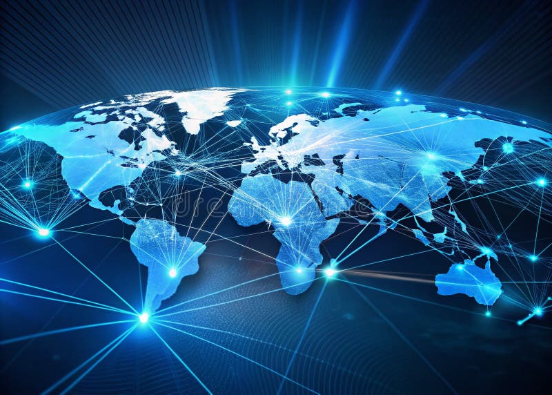 A Stunning Visual Representation of Global Connectivity a Panoramic ...