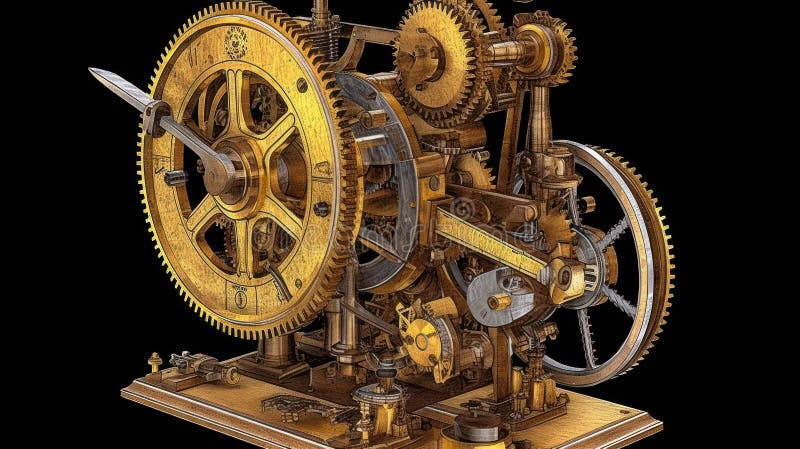 Timeless Precision: a Mechanical Clockwork Masterpiece Stock ...