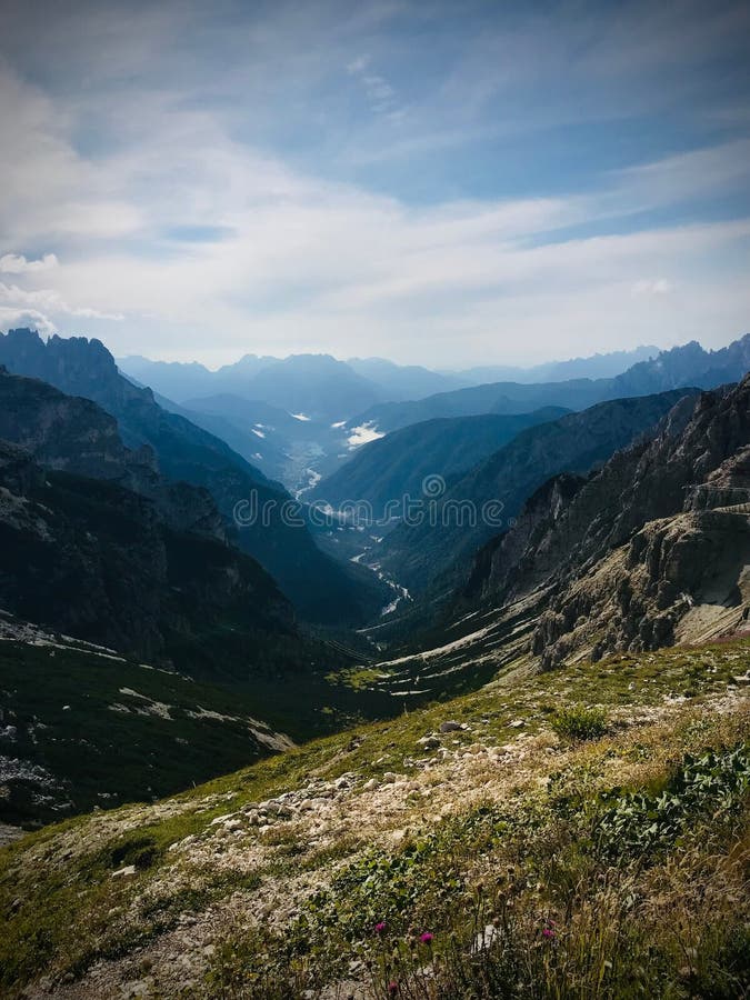 Breathtaking Scene of the Mountain Gorge Landscape, Vertical Stock ...
