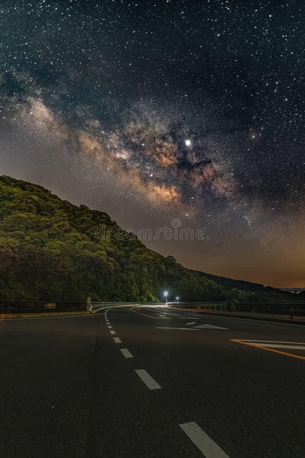 Breathtaking Scenery of the Milky Way Galaxy in the Scenic Night Sky ...