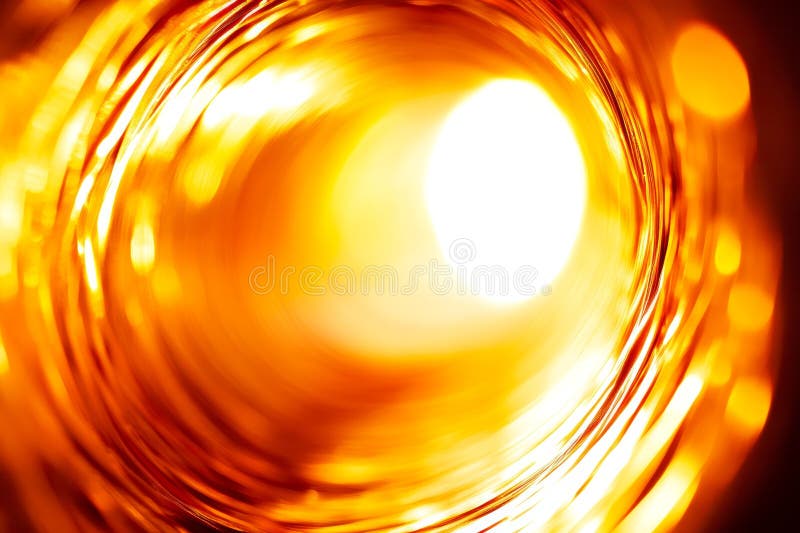 A Breathtaking Sight of a Spiraling Blue Ocean Tunnel Illuminated by ...