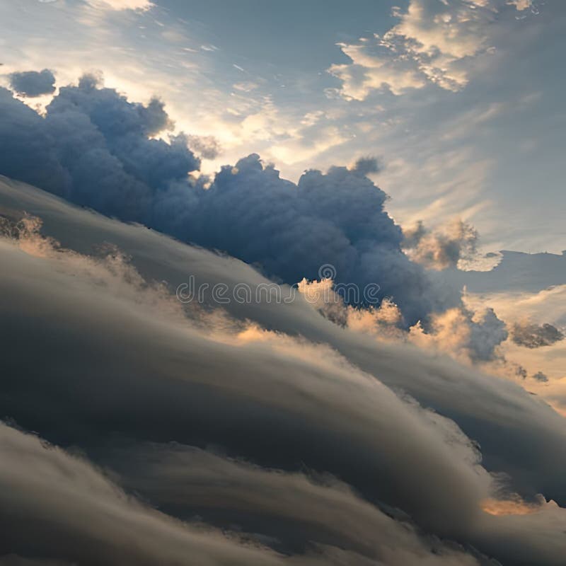 Breathtaking Sky, Illuminated by Captivating Cloud Formations Stock ...