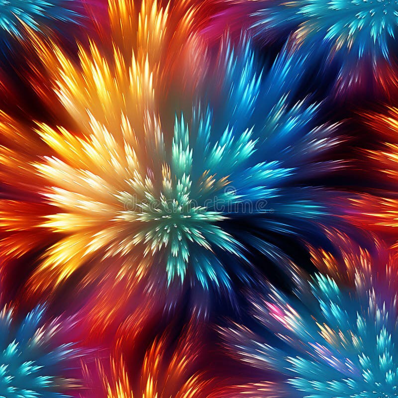 Breathtaking Spectacle of Fractal Patterns an Explosion of Colors in ...