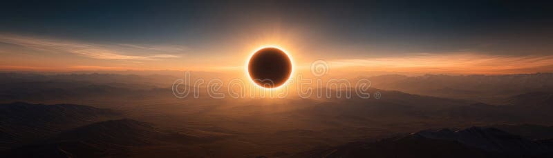 A Breathtaking Total Solar Eclipse Illuminating the Horizon with Cosmic ...