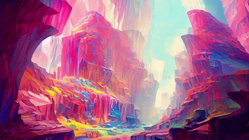 A Breathtaking View of a Canyon or Gorge with Towering Cliffs on Both ...