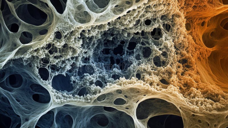 Vibrant Electron Microscope View of Bacteria Showcasing Intricate ...