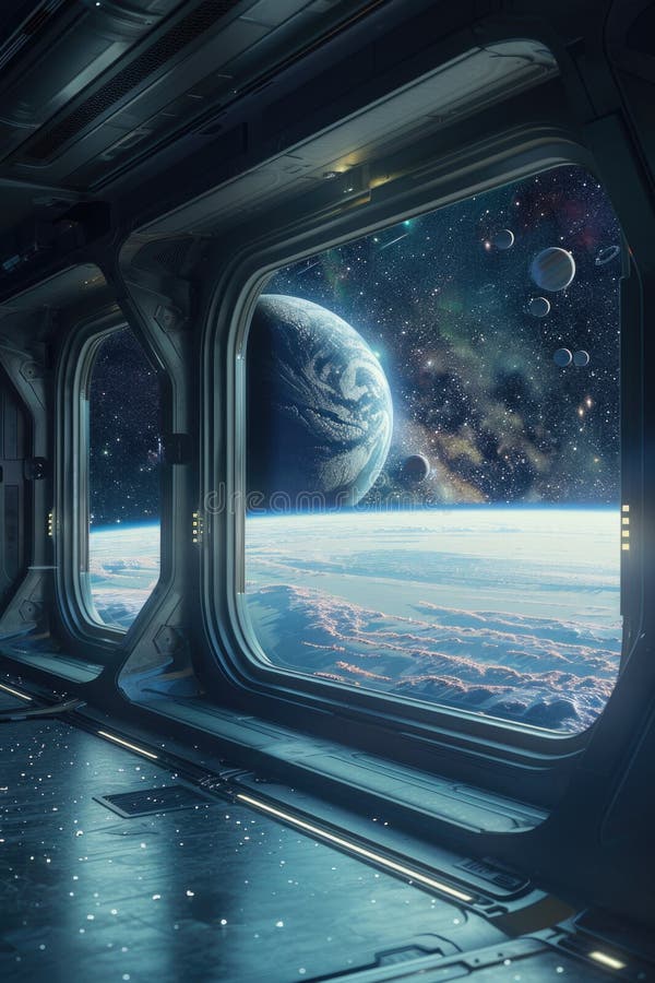 A Breathtaking View of Earth from a Space Station. Perfect for Science ...