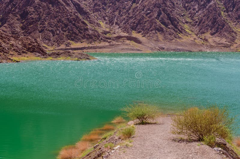 View in Dubai hatta dam stock image. Image of emirates - 120072821