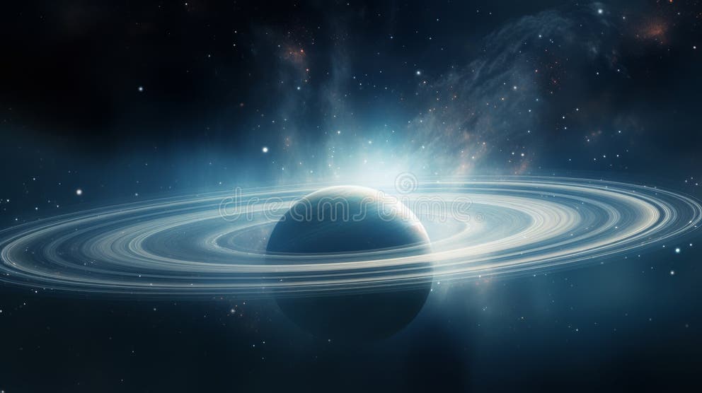 A Breathtaking View of Interstellar Beauty Stock Illustration ...