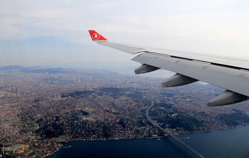Breathtaking View Looking Out of Jet,over Istanbul,Turkey,2016 ...