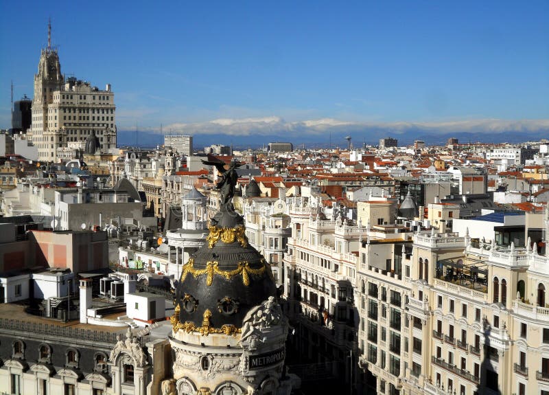 Breathtaking View of Madrid Skyline Editorial Photography - Image of ...