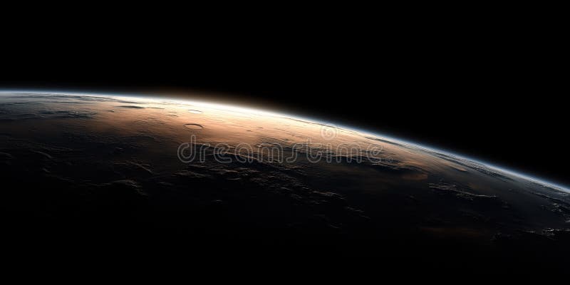 Breathtaking View of Mars from Space, Showcasing Its Surface and ...
