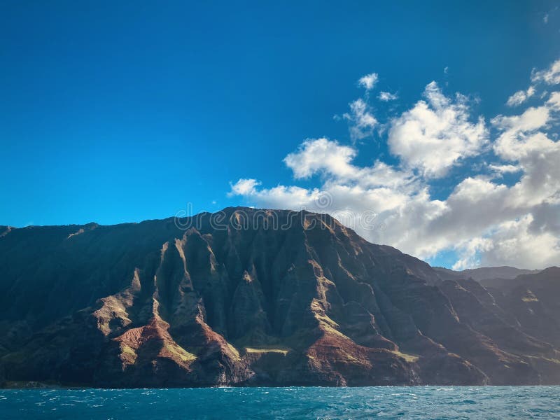 Breathtaking View of the Mountain Cliffs Over the Ocean Under the ...