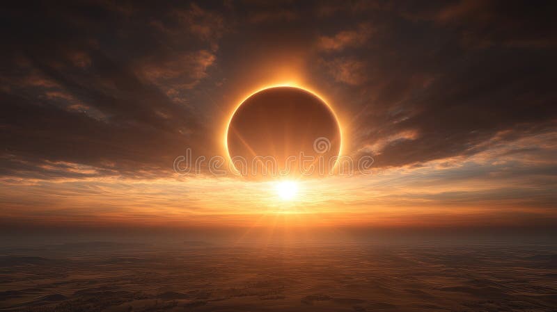 A Breathtaking View of a Solar Eclipse, with Vibrant Colors ...