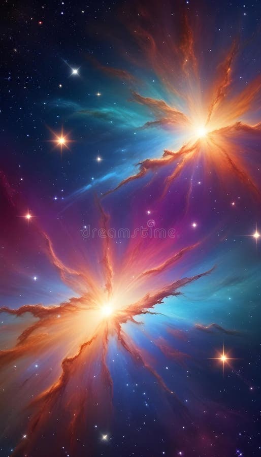 A Breathtaking View of Two Radiant Nebulas Exploding in the Dark ...