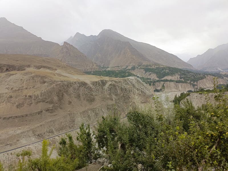 Breathtaking Views from Ancient Altit Fort Hunza Valley Stock Photo ...