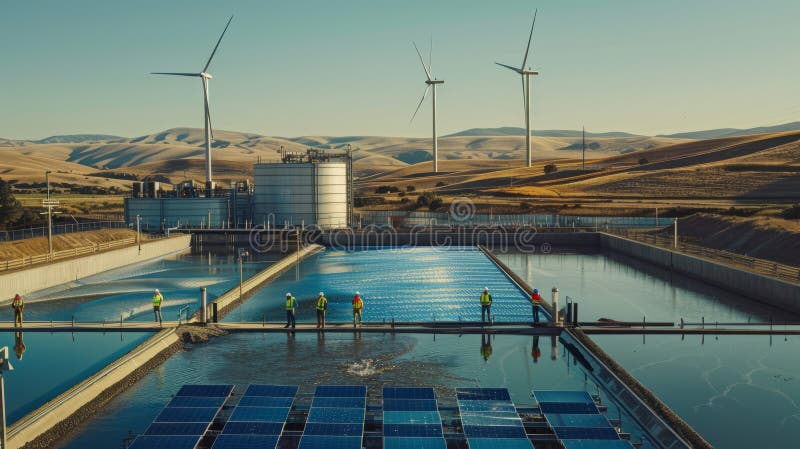 Breathtaking Views of Renewable Energy Infrastructure Showcasing Solar ...