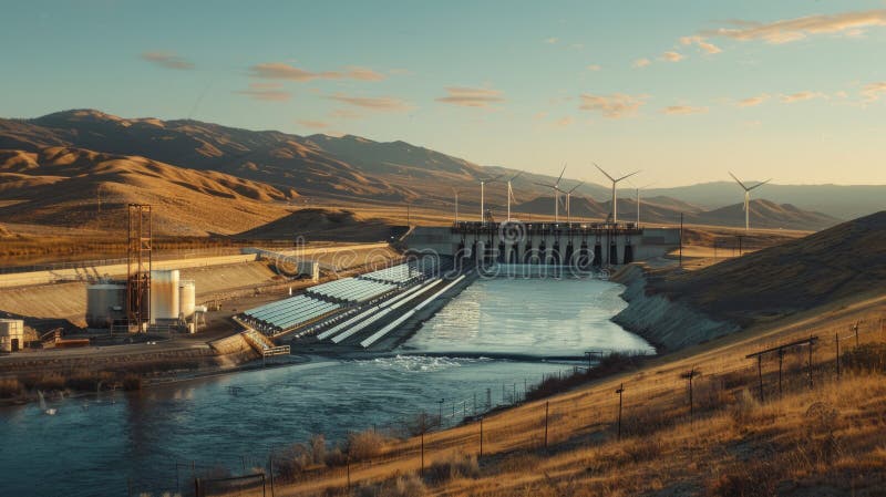 Breathtaking Views of Renewable Energy Infrastructure Showcasing Solar ...