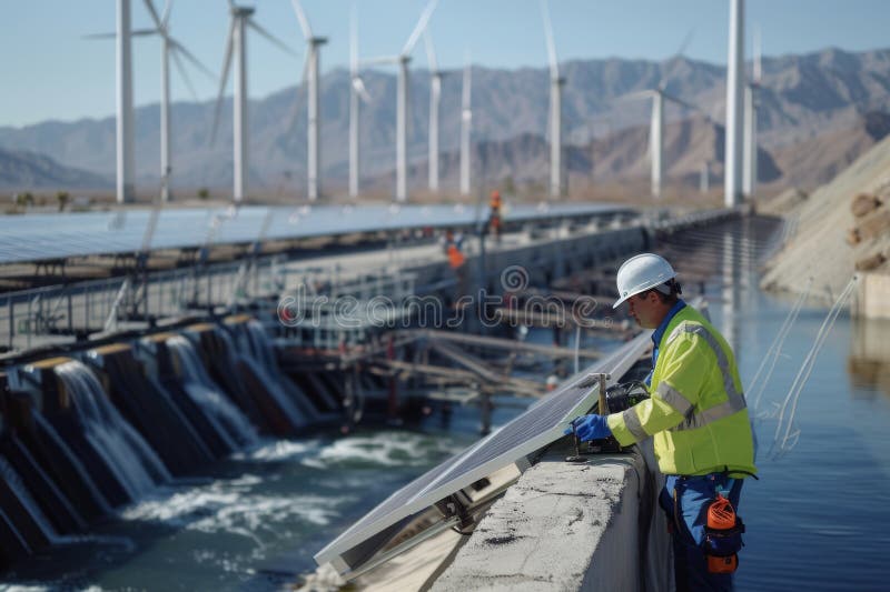 Breathtaking Views of Renewable Energy Infrastructure Showcasing Solar ...