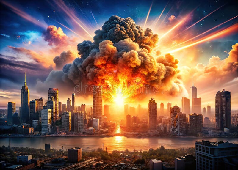 Witness the Dramatic Sunset Explosion of a City a Stunning Visual of ...
