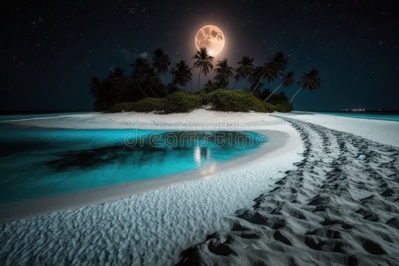 A Breathtakingly Stunning Beach in the Maldives is the Night Beaches ...