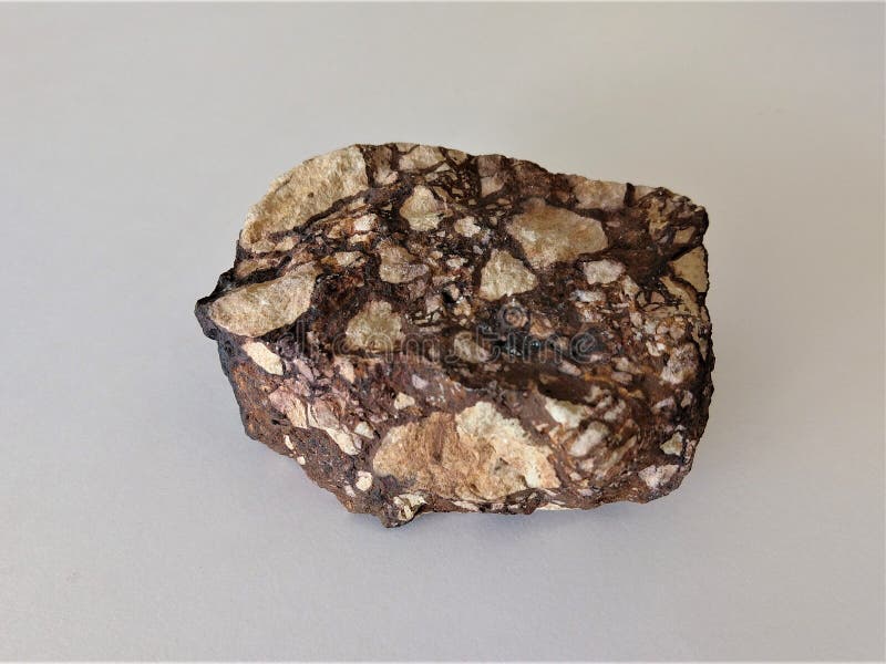 Breccia Rock with Angular Particles Stock Photo - Image of crust ...