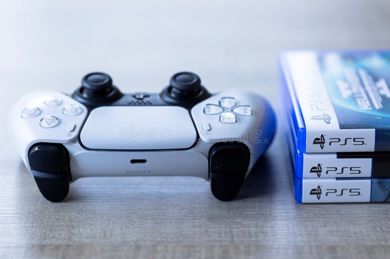 Brecht, Belgium - 3 October 2024: a Portrait of a Playstation 5 ...