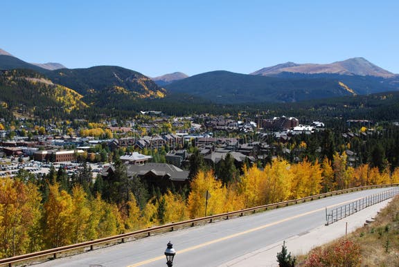 Breckenridge, Colorado - Fall Stock Photo - Image of peeping, blue ...