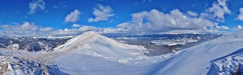 Breckenridge Winter Sunset stock photo. Image of skiing - 35501324