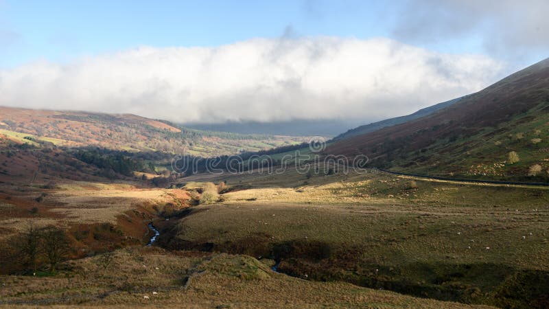 Brecon Beacons Landscape View Stock Photo - Image of landscape, green ...