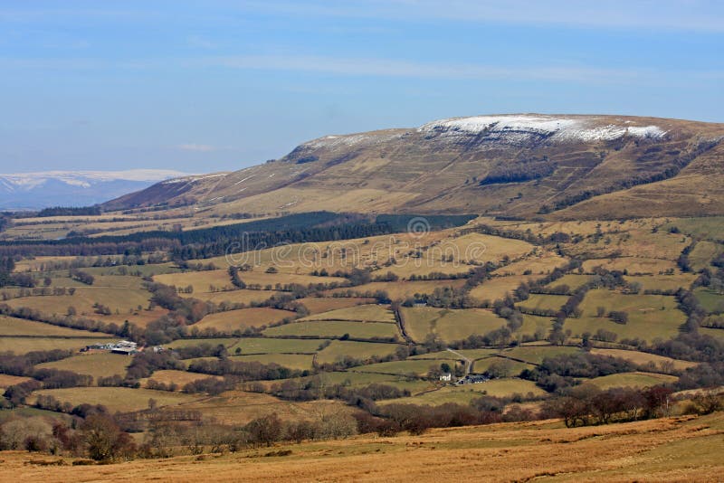 Brecon Beacons stock photo. Image of rocks, valley, bracken - 35525128