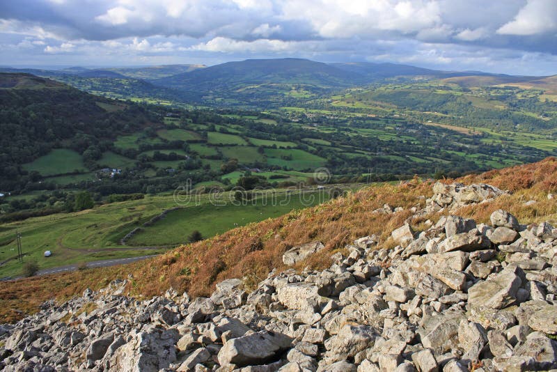 Brecon Beacons, Wales stock photo. Image of stone, meadows - 32238472