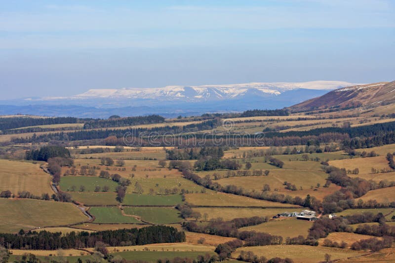 Brecon Beacons stock image. Image of bracken, wales, rock - 34042673