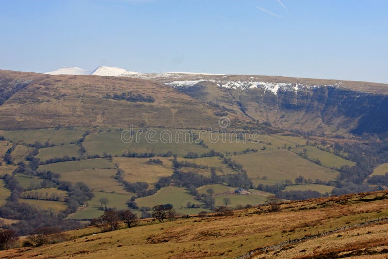Brecon Beacons stock image. Image of bracken, wales, rock - 35249107